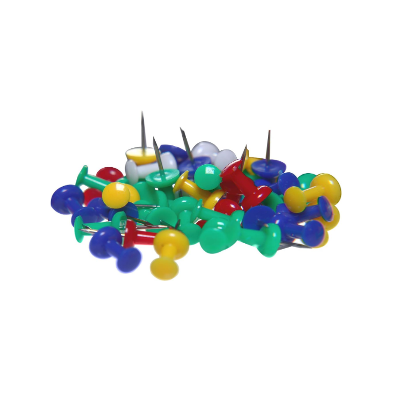 CHINCHETAS PIN BARRILITO COLORES C/100PZ