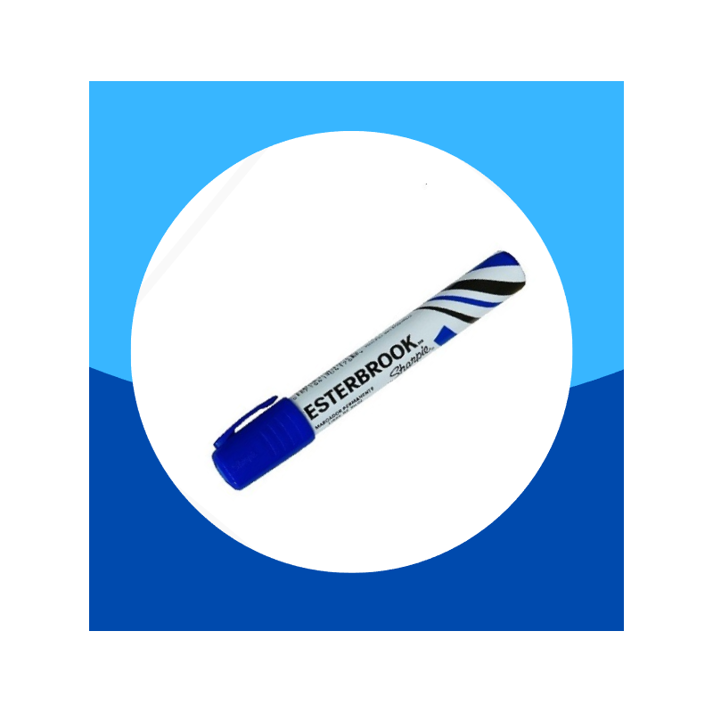 MARCADOR PERMANENTE ESTERBROOK AZUL SHARPIE